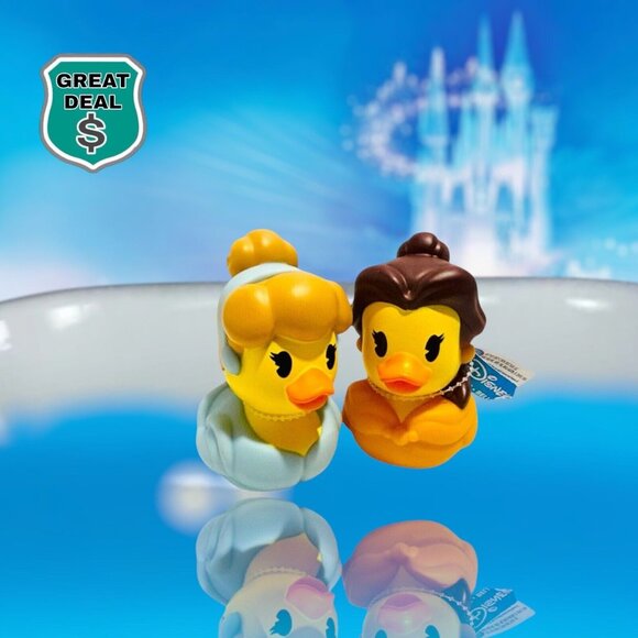 Disney | Toys | Disney Princess Cinderella Belle Yellow Rubber Duck ...